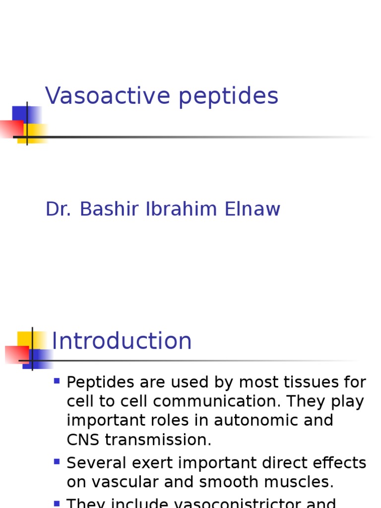 8 Vasoactive Peptides | Angiotensin | Animal Anatomy