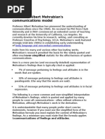 Albert Mehrabian - Nonverbal Communication Thinker | PDF