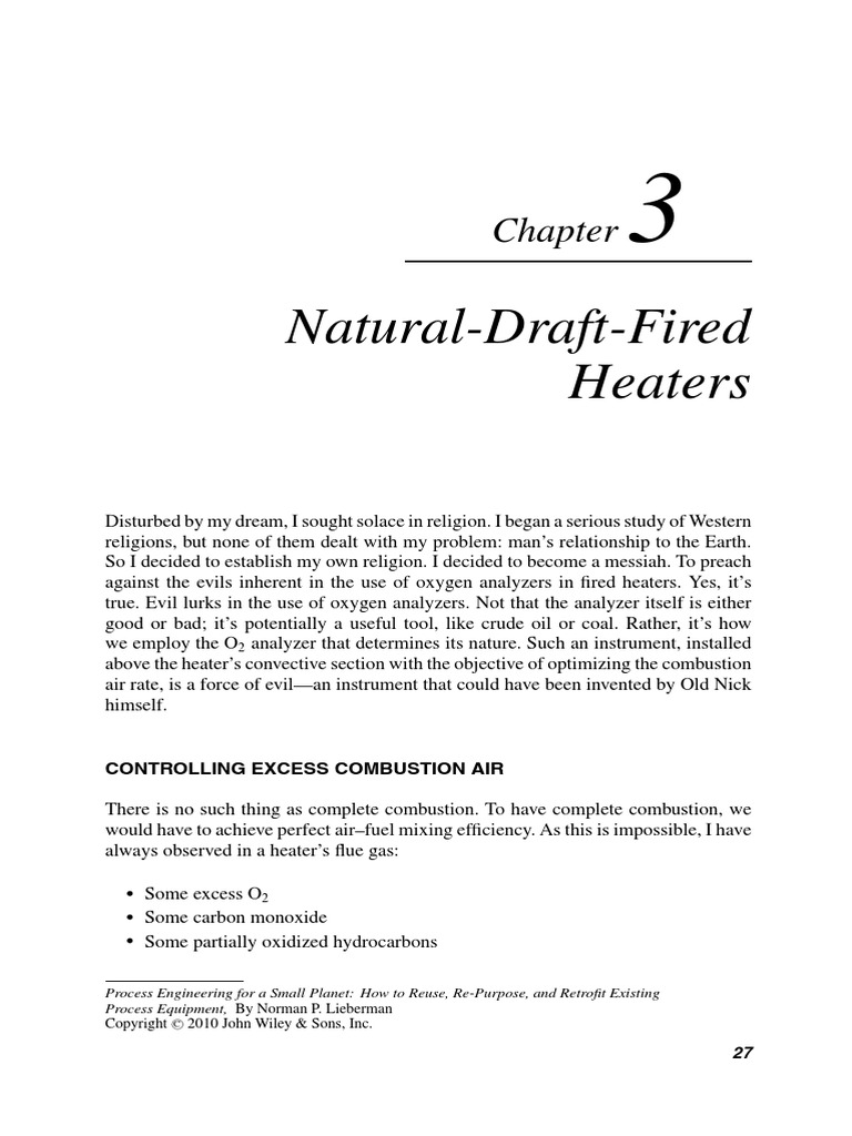 Chapter 3. Natural-Draft-Fired Heaters | PDF | Combustion | Chimney