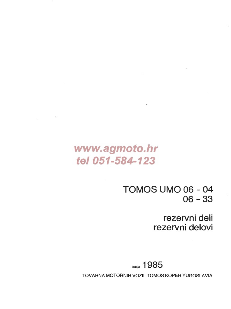 Tomos Umo 06 04 06 33 PDF | PDF