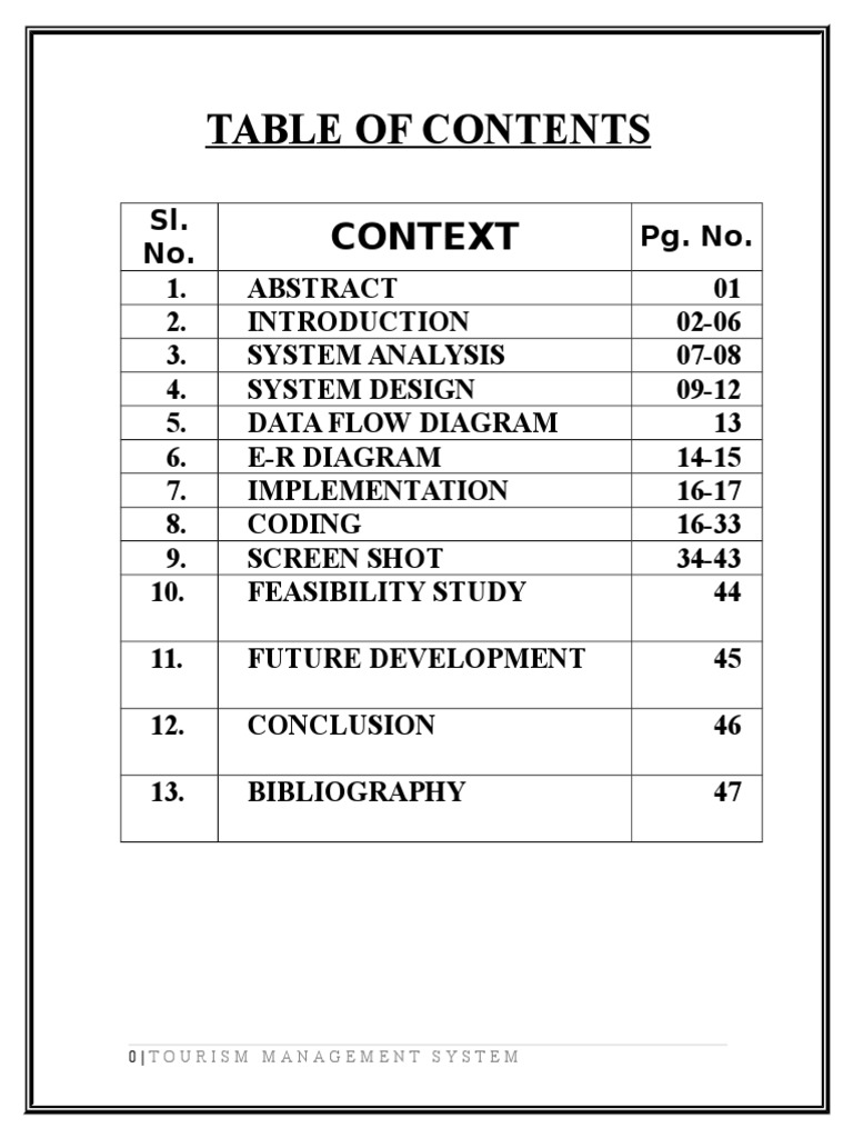 Tourism Management System Pdf Information Technology Management Systems Engineering