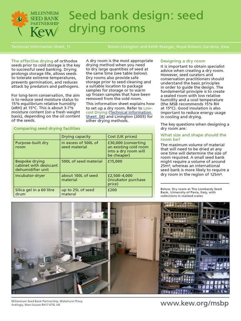11-Seed Drying Room Design Web | PDF | Clothes Dryer | Humidity