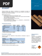 EXAMON-P - Hoja Tecnica | PDF | Material explosivo | Gases