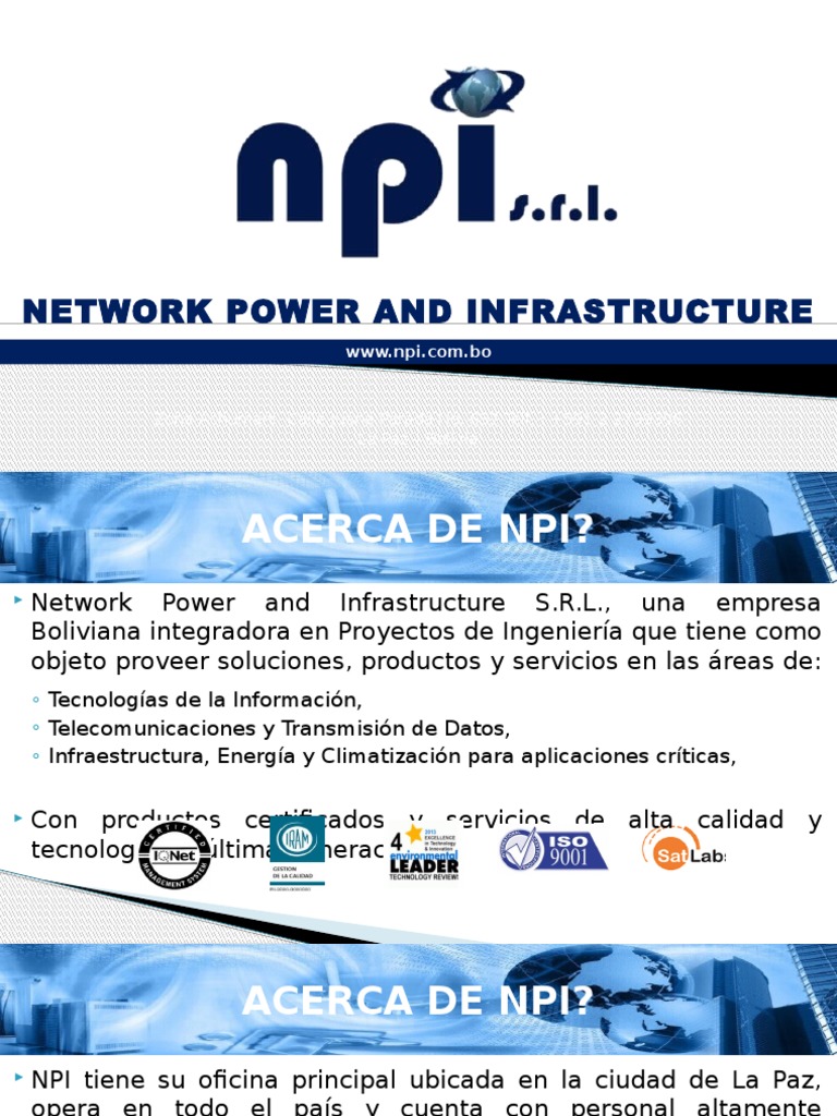 Presentacion NPI Actual 2017 | Centro de datos | Red de computadoras