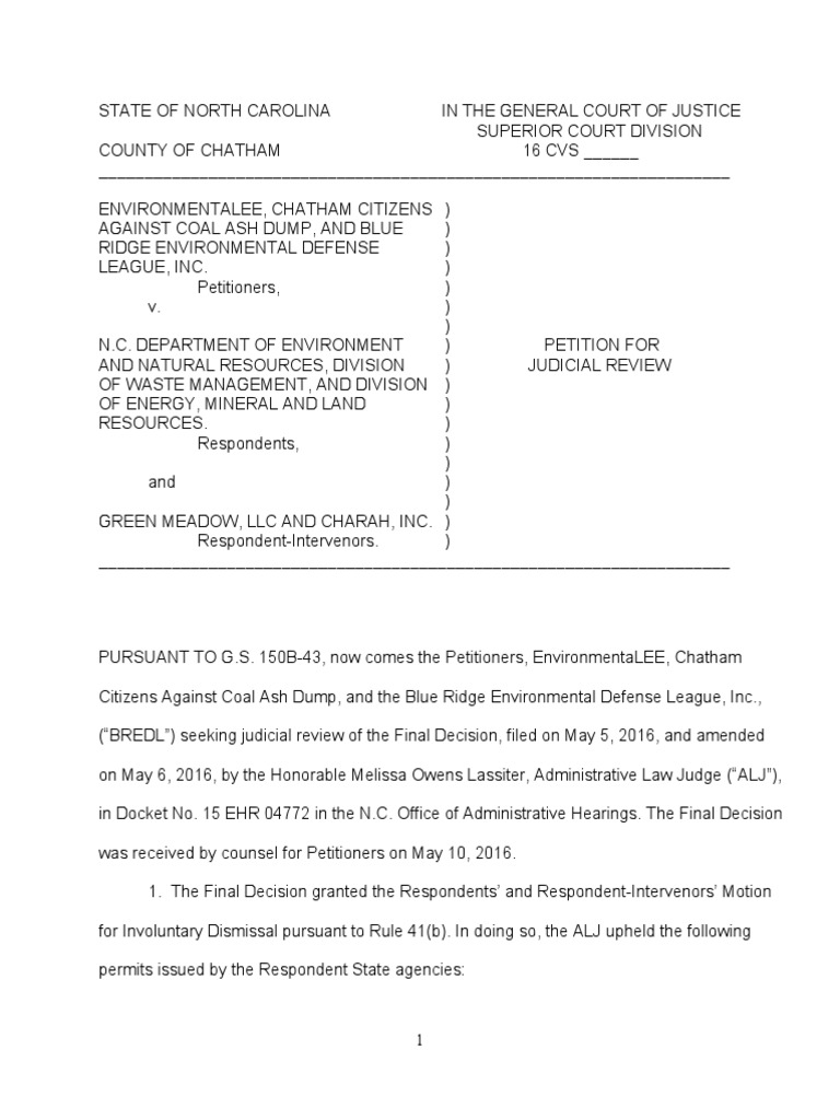 Petition For Judicial Review 1 | PDF | Administrative Law Judge ...