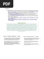 Horror Codes and Convention Handout | PDF | Horror Films