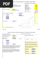 Cable Sizing Worksheet | PDF | Electrical Conductor | Fuse (Electrical)