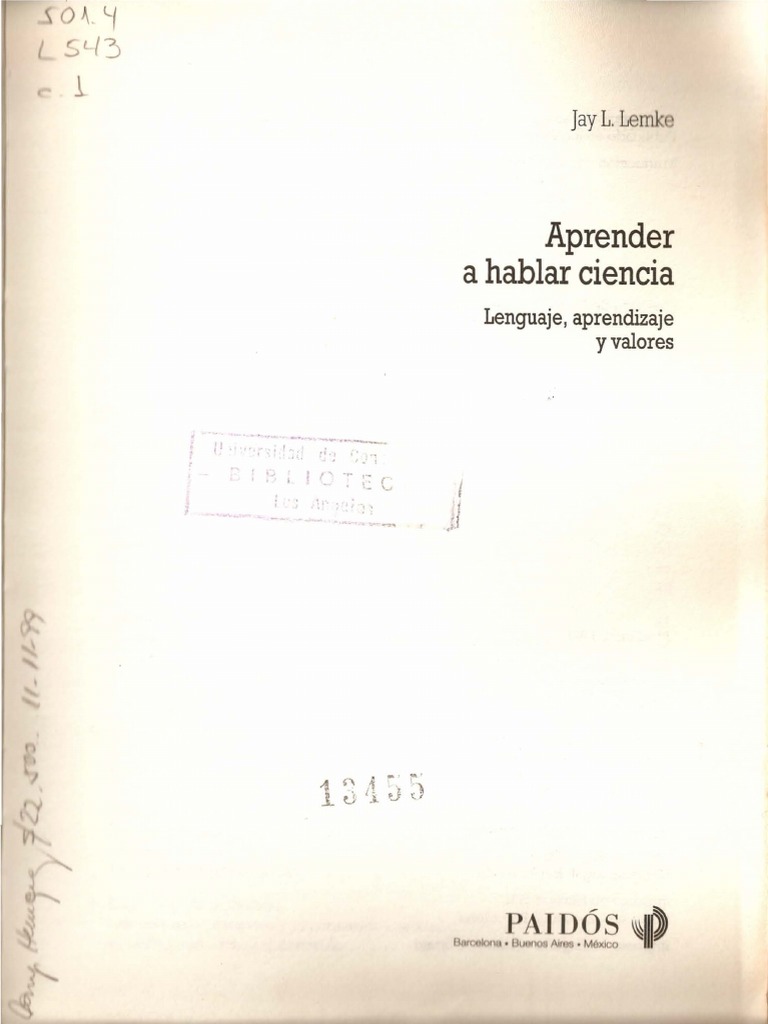 Lemke Introd Cap1 PDF | PDF | Comunicación | Aprendizaje