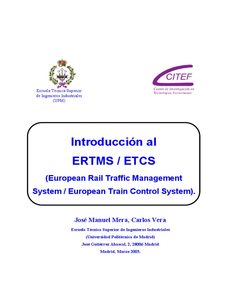 Introducción al ERTMS/ETCS | PDF