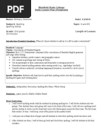 Contractions Lesson Plan 2nd Grade | PDF | Learning | Cognition