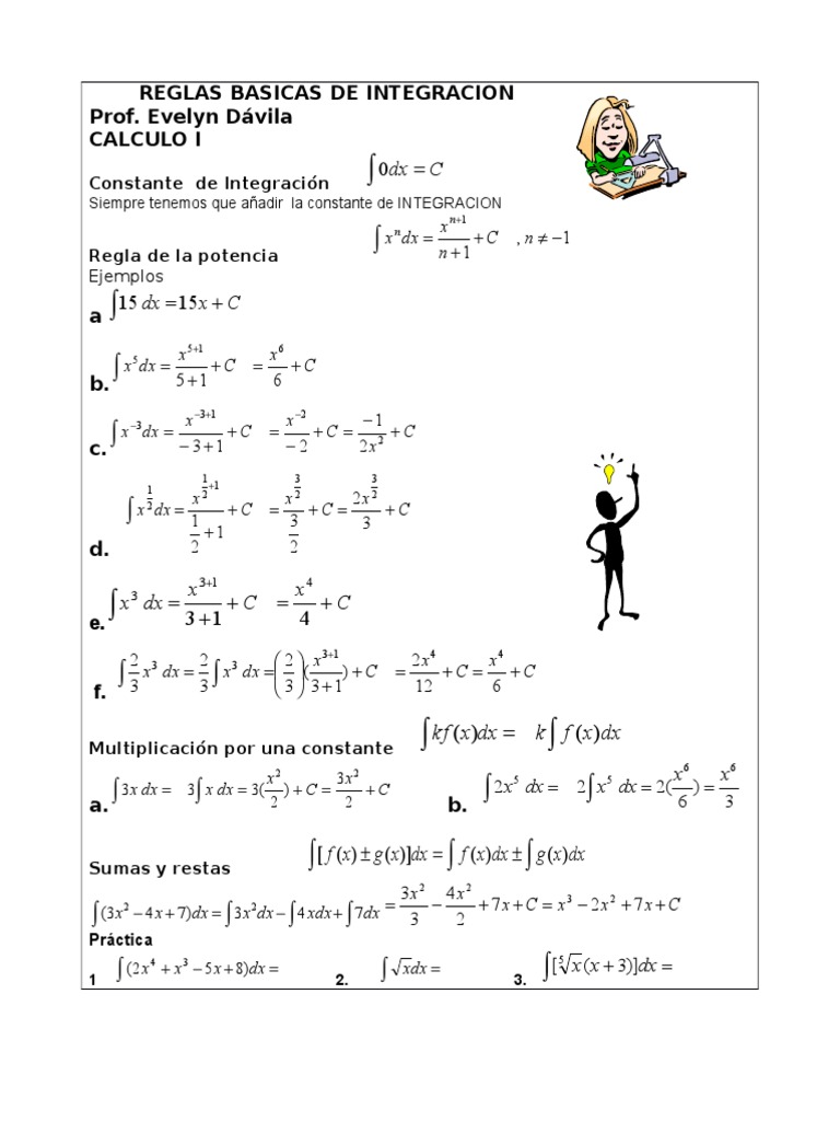 Reglas Basicas de Integracion | PDF