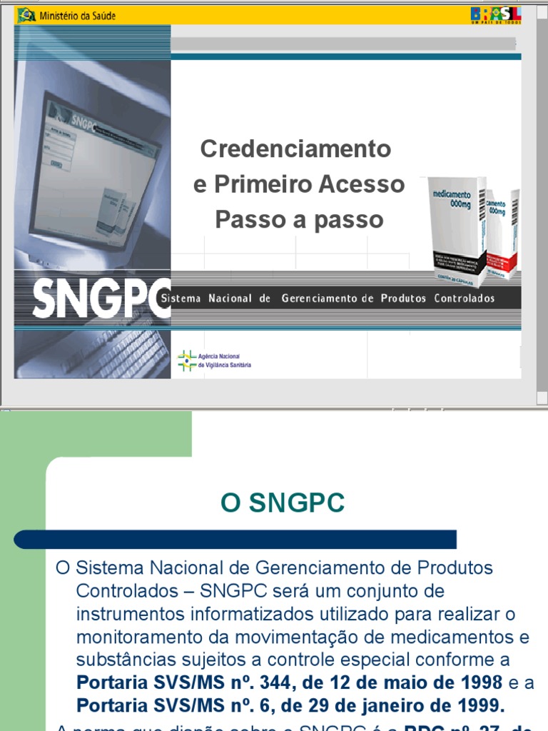 Novo Passo A Passo SNGPC | PDF | Farmacêutico | Droga farmacêutica