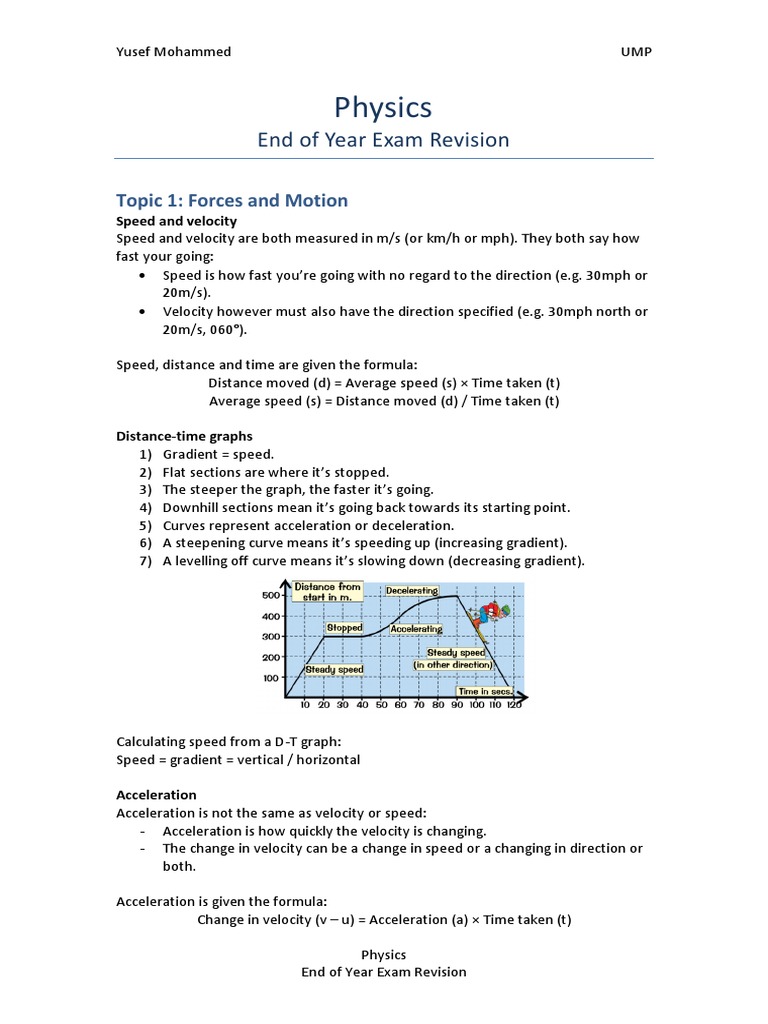 Physics: End of Year Exam Revision | PDF | Electrical Resistance And ...