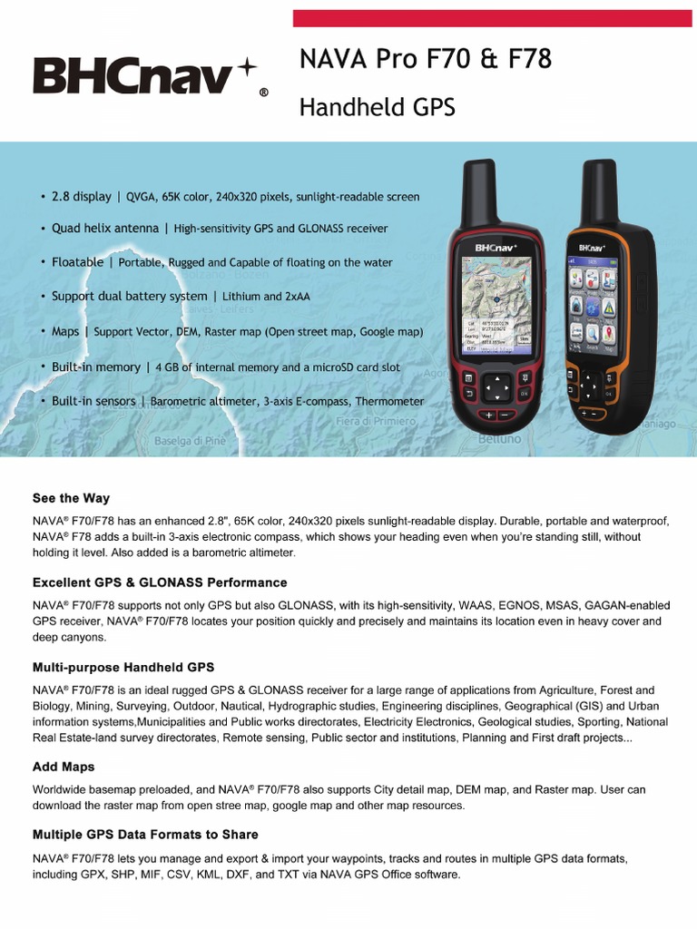 Brochure For NAVA Pro F78 and F70 | PDF