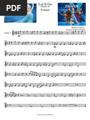 Let It Go Frozen Sheet Music Flute