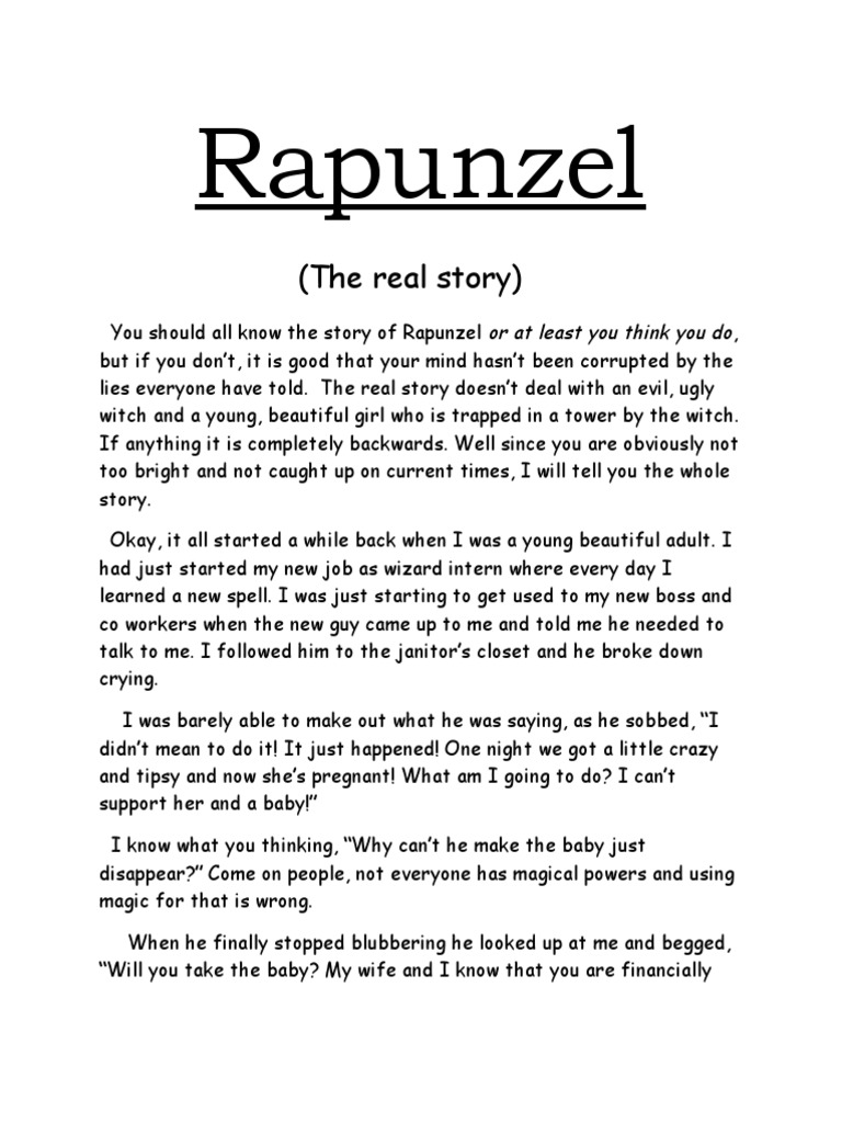 Rapunzel The Real Story | PDF | Rapunzel