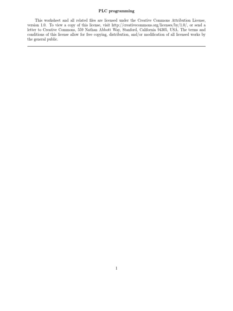 PLC Programming | PDF | Programmable Logic Controller | Switch