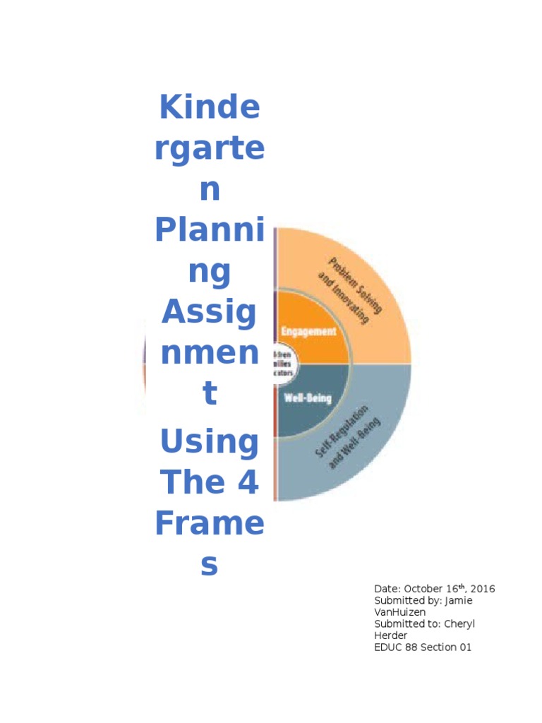 Kindergarten 4 Frames Assignment | PDF | Nonverbal Communication | Emotions