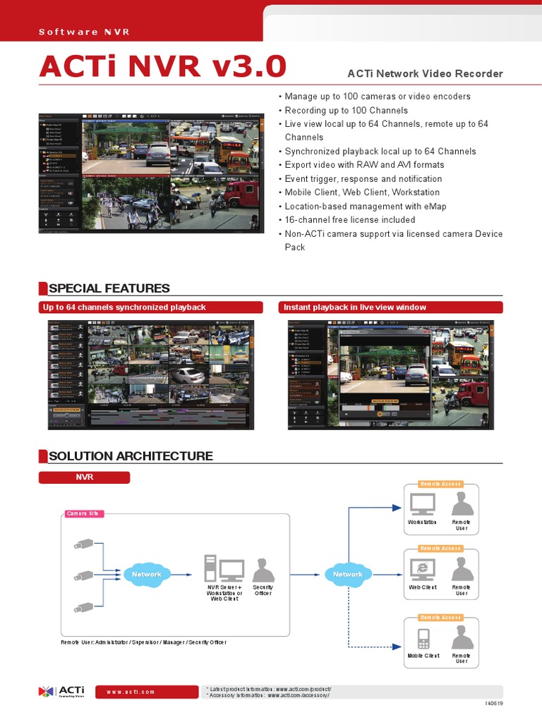 Acti NVR V3.0: Special Features | PDF | Internet Explorer | Microsoft ...