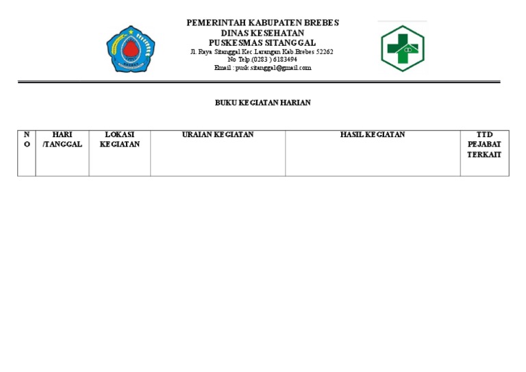 Format Buku Harian | PDF