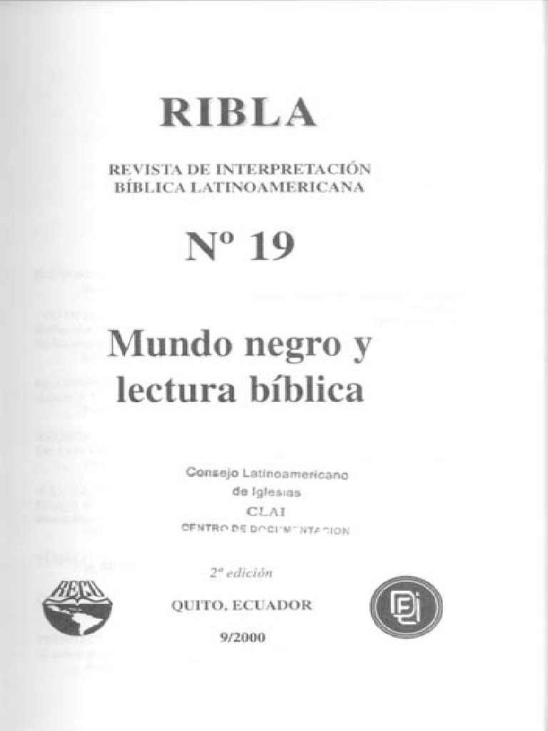 Ribla 19 | Descargar gratis PDF | La resurrección de Jesús | Septuaginta