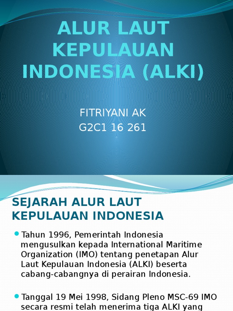 Alur Laut Kepulauan Indonesia (Alki) | PDF
