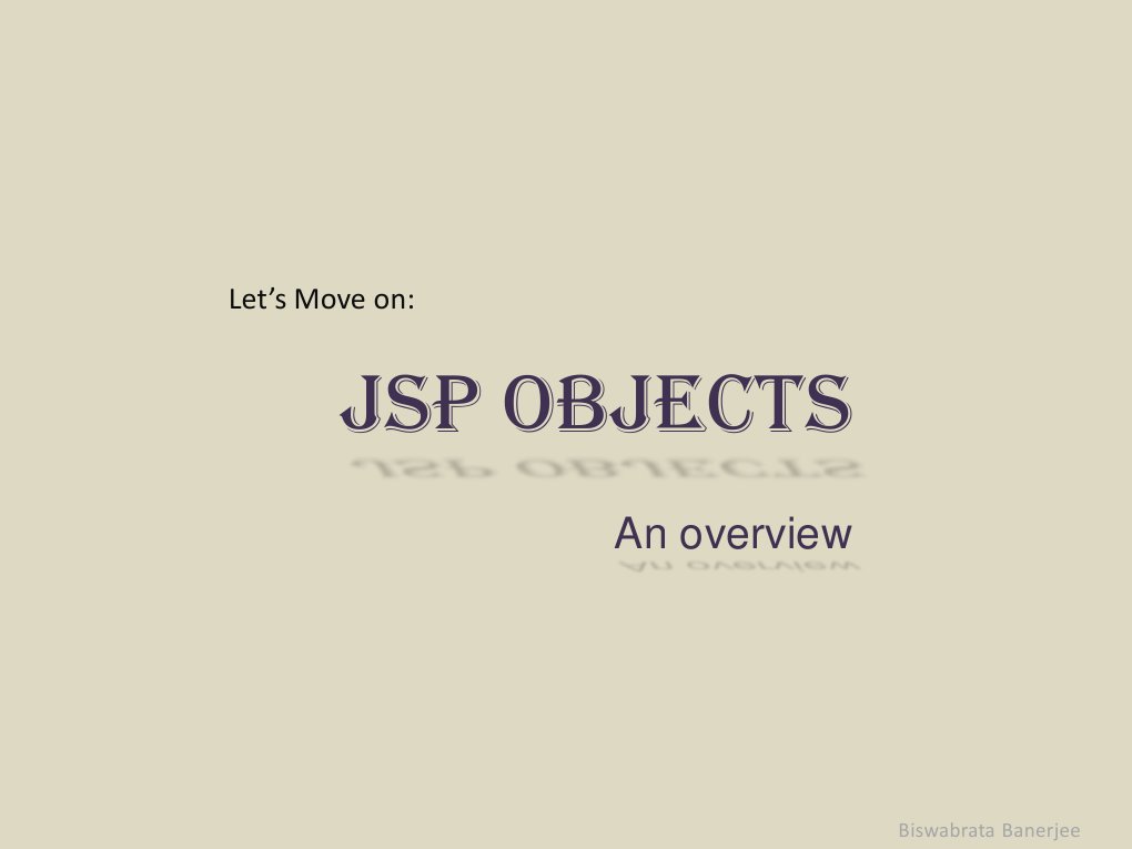 Jsp Objects An Overview Pdf Cookie Java Server Pages