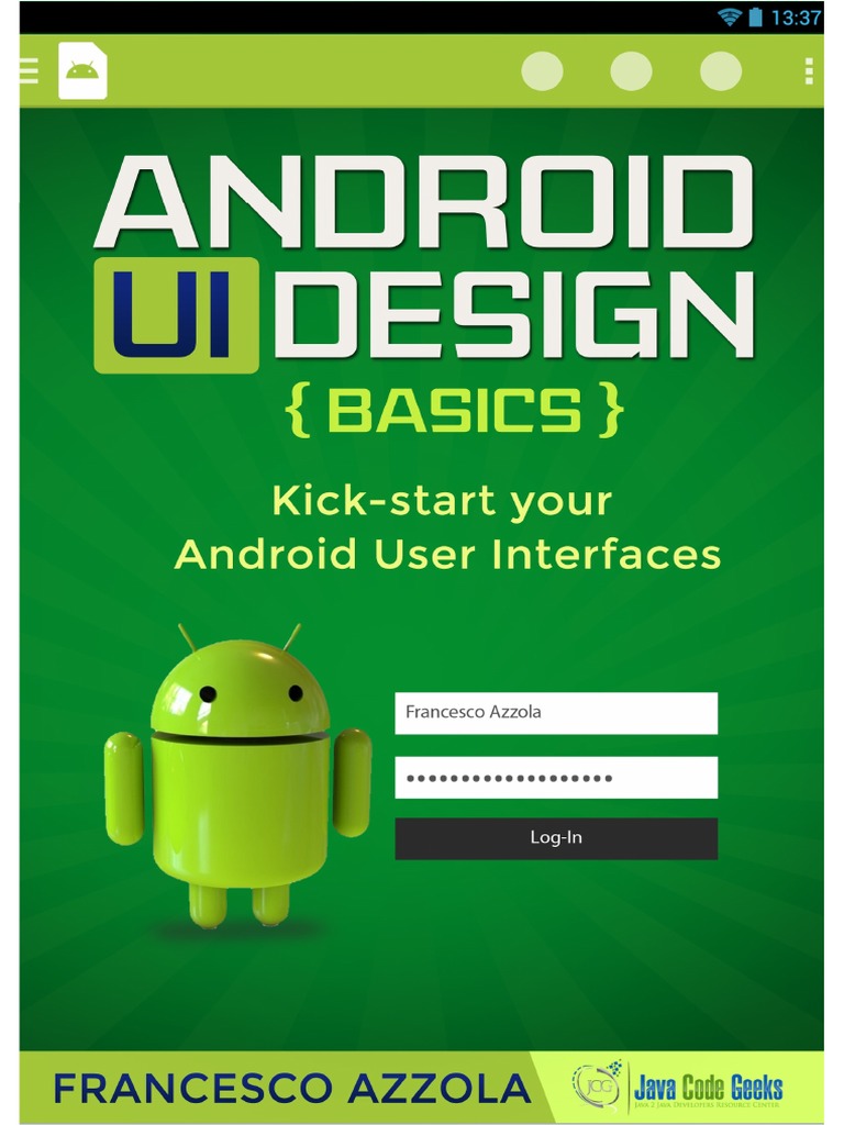 Android UI Design PDF | PDF | Mobile App | Android (Operating System)
