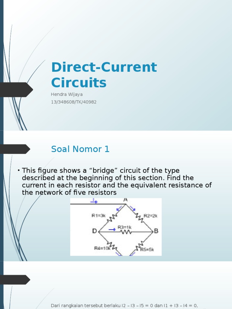 Direct Current Circuits | PDF
