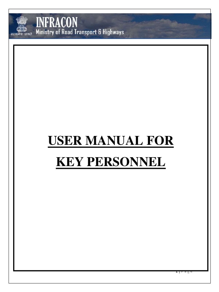 User Manual For Key Personnel | PDF | Login | Password
