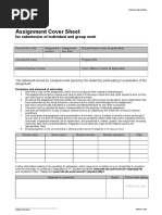 AIUB Assignment Cover Sheet | PDF | Plagiarism | Academia