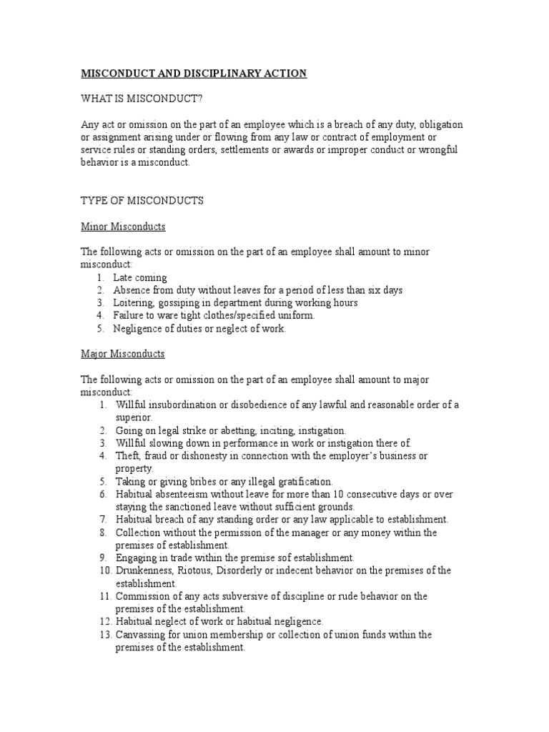 Misconduct and Disciplinary Action | PDF | Evidence | Ex Parte