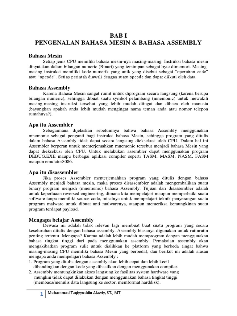 Tutorial Asembly PDF | PDF