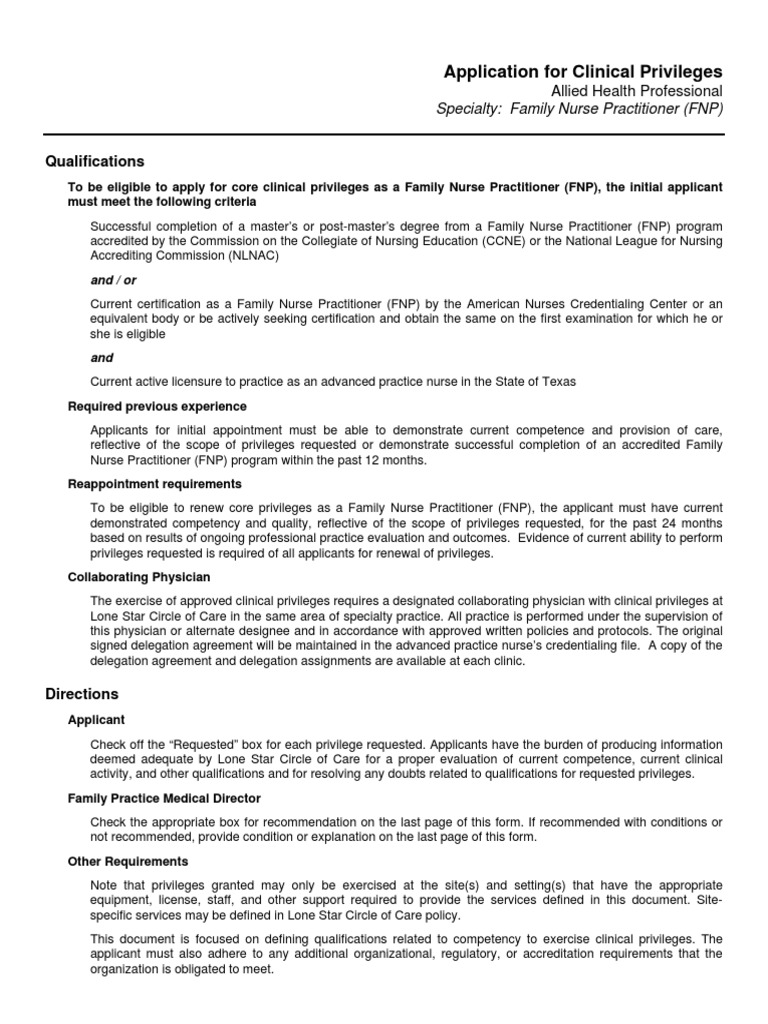 AHP - Family Nurse Practitioner | PDF | Nurse Practitioner | Physician