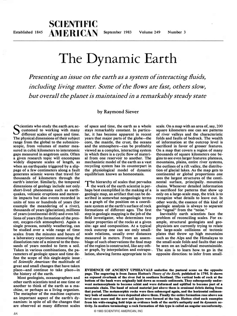 Dynamic Earth | PDF | Geology | Geologic Time Scale