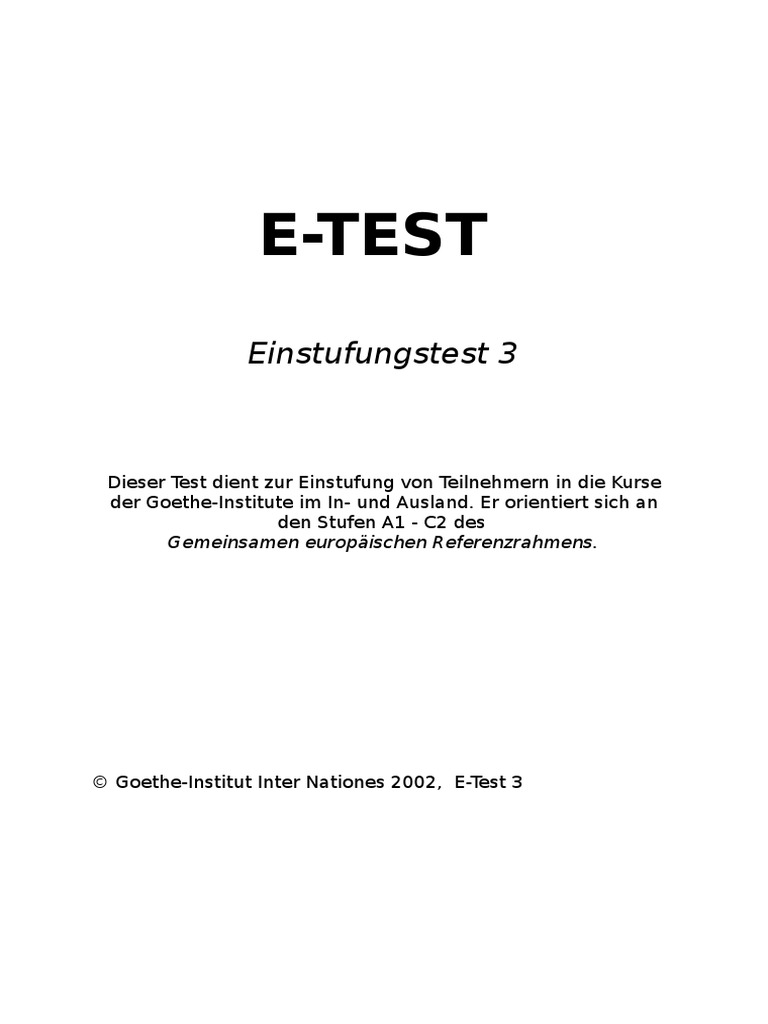 E-TEST Version 3 | PDF