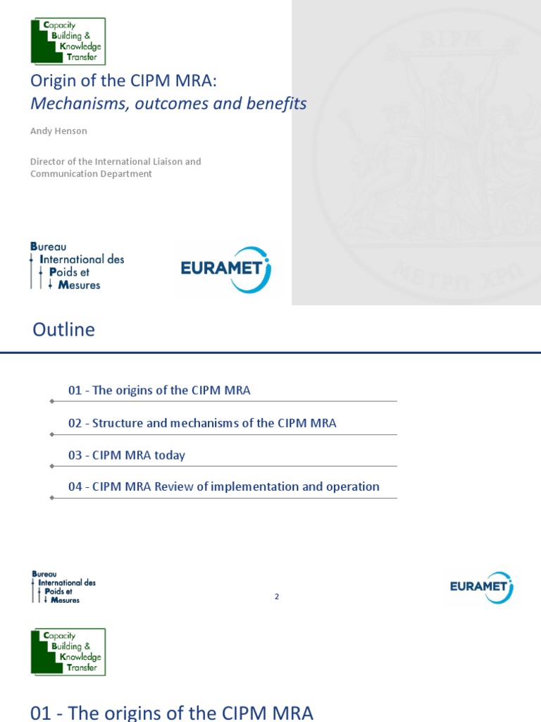 Origin of The CIPM MRA | PDF | Metrology | Calibration