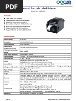 YHD-80E 80mm Receipt Printer | PDF | Printer (Computing) | Office Equipment