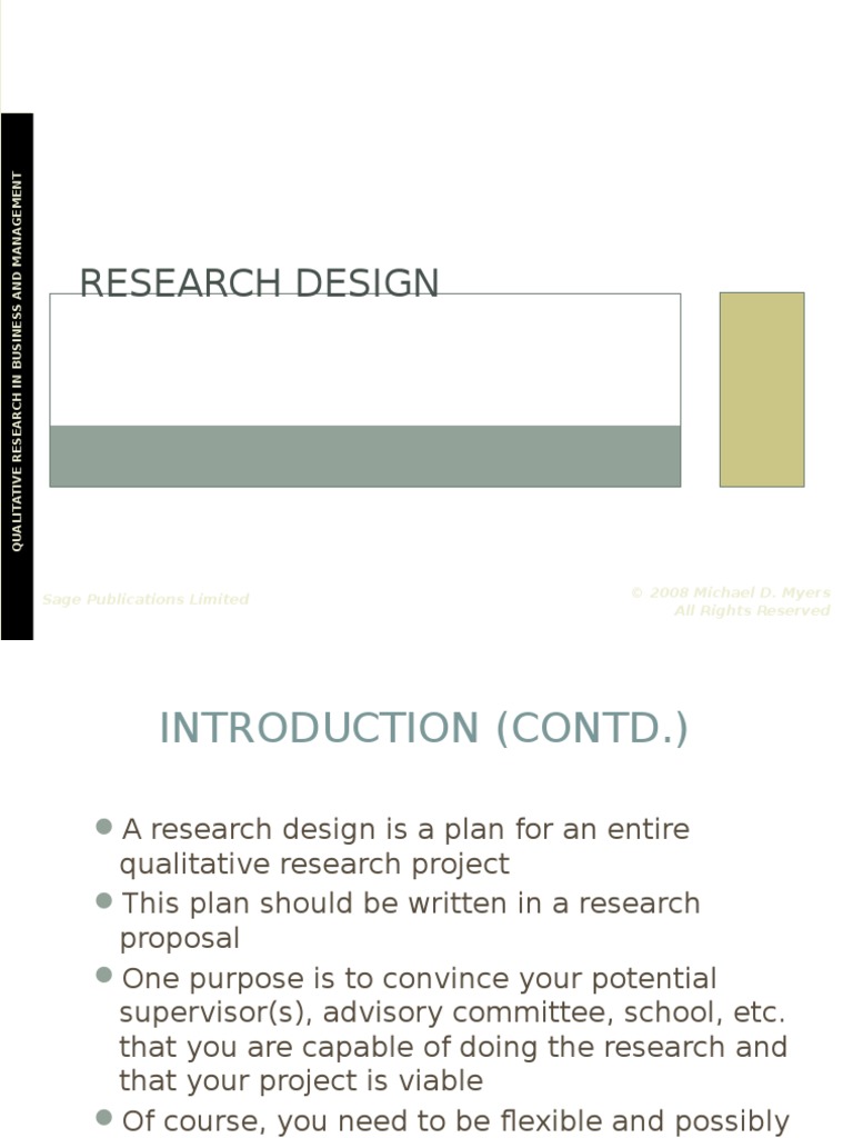 Chapter 3 - Research Design 1 | PDF | Research Design | Qualitative ...