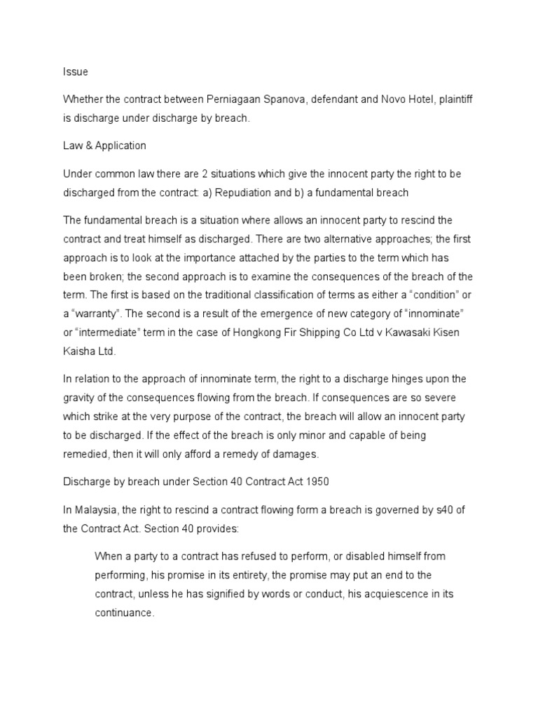 CTC Answer Breach | PDF | Breach Of Contract | Private Law