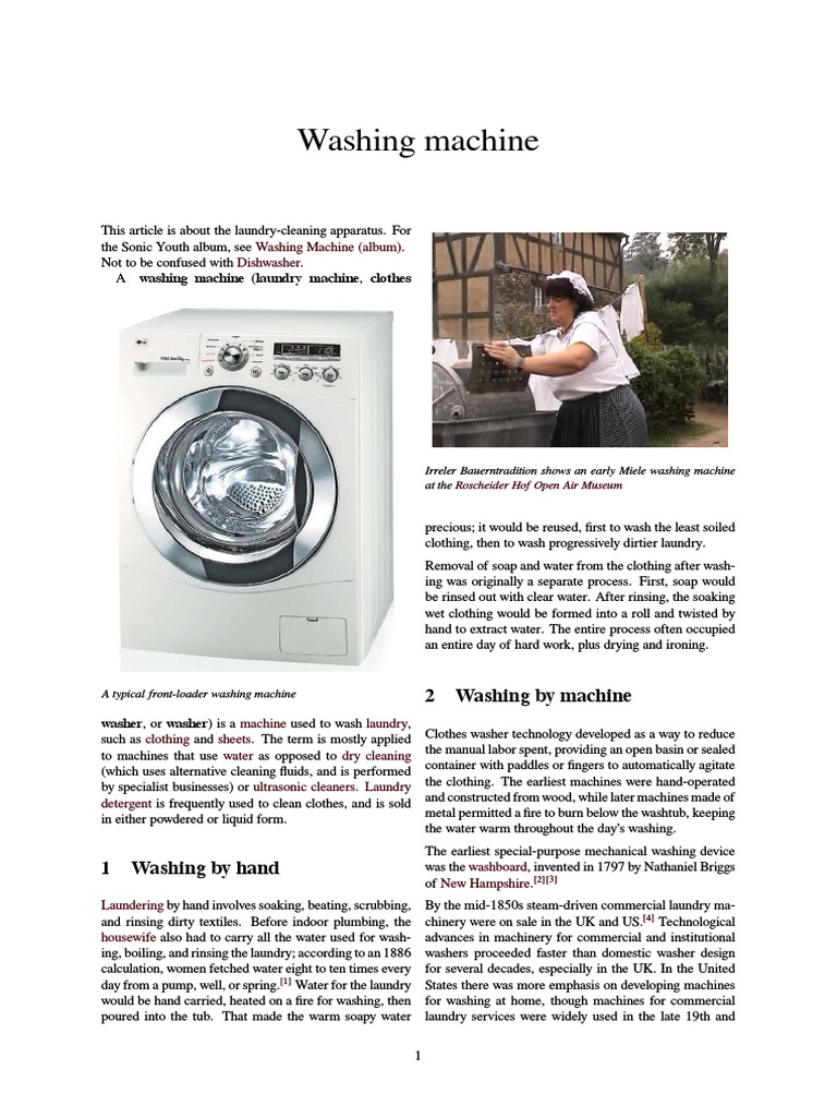 Washing Machine | PDF | Washing Machine | Laundry