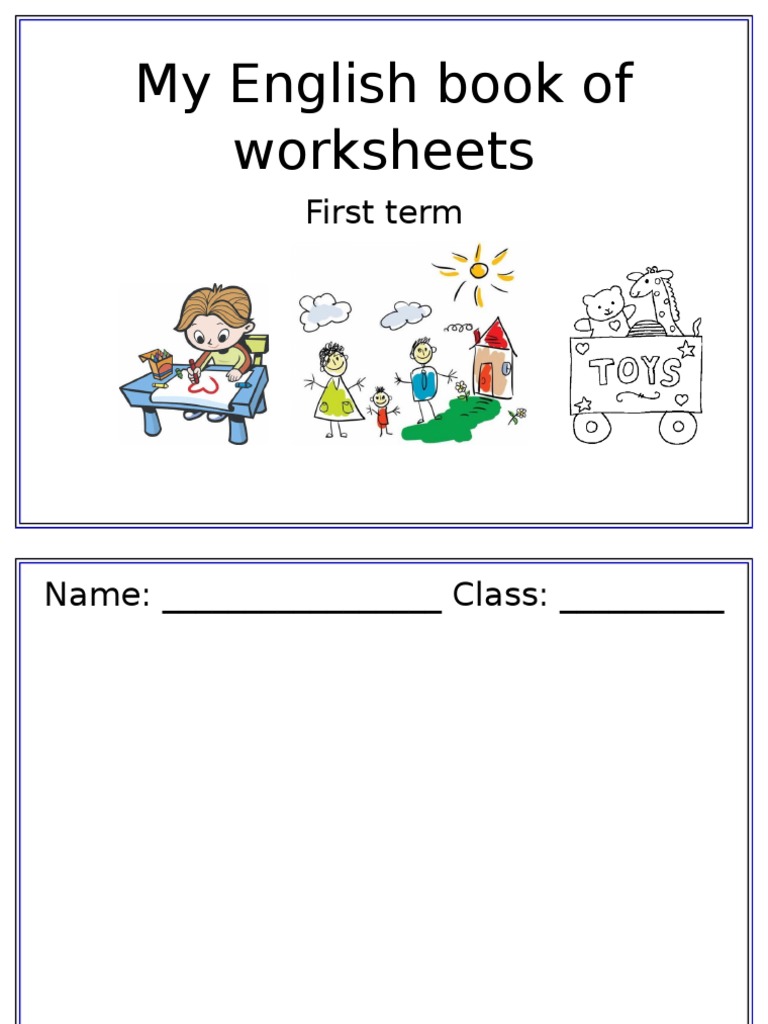 My English Book of Worksheets: First Term | PDF