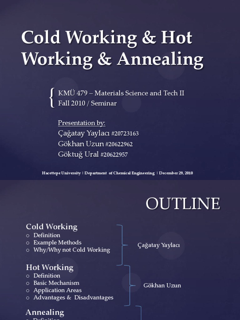 Cold Hot Working Annealing | Download Free PDF | Annealing (Metallurgy ...
