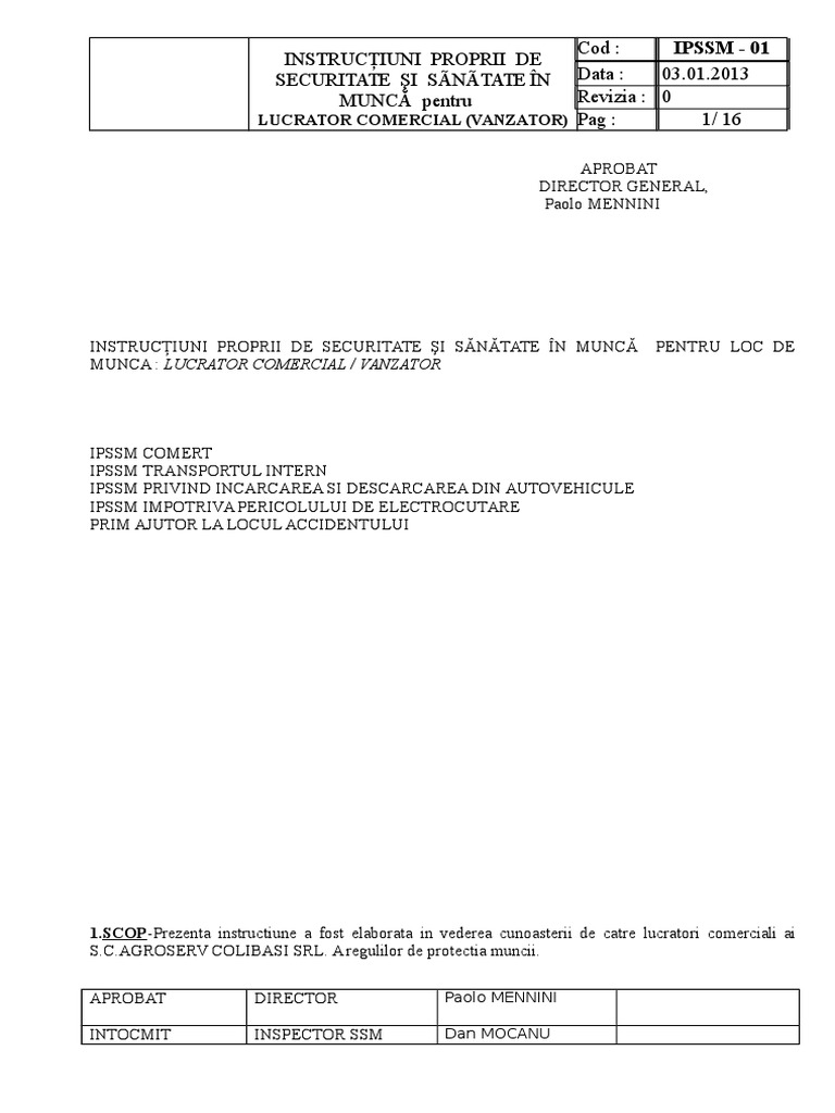 IPSSM Lucrator Comercial | PDF