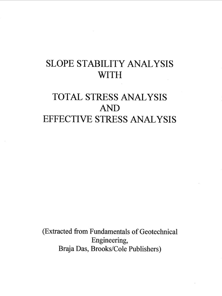 Slope Stability Analysis With PDF | PDF | Language Arts & Discipline ...