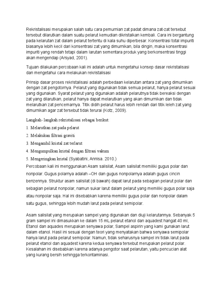 Pembahasan Rekristalisasi | PDF