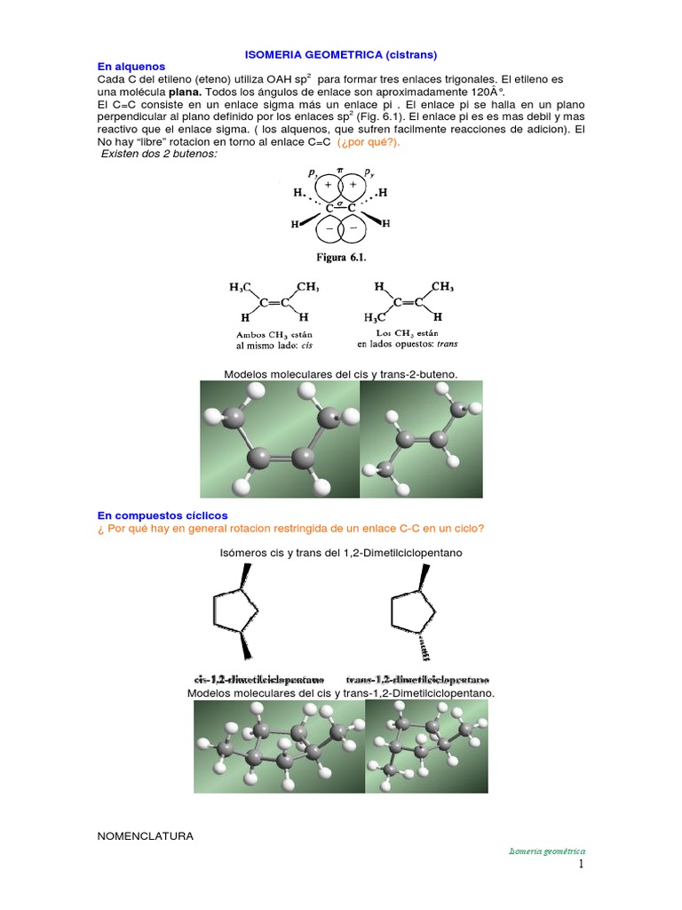 Isomeria Geometrica | Isómero | Alqueno