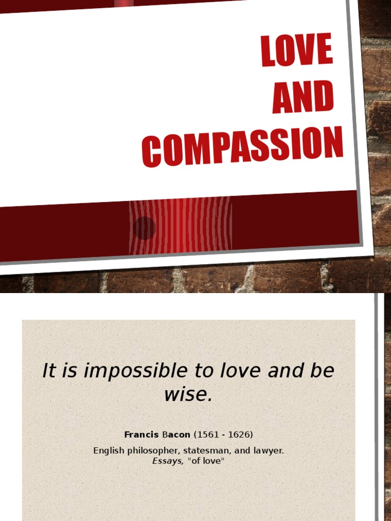 Love and Compassion | PDF | Altruism | Sympathy