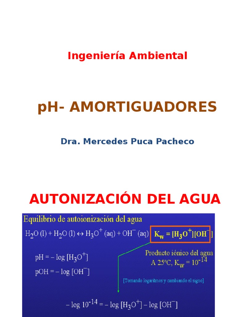 Clase 17 PH Amortiguadores | PDF | Ph | Solución tampón