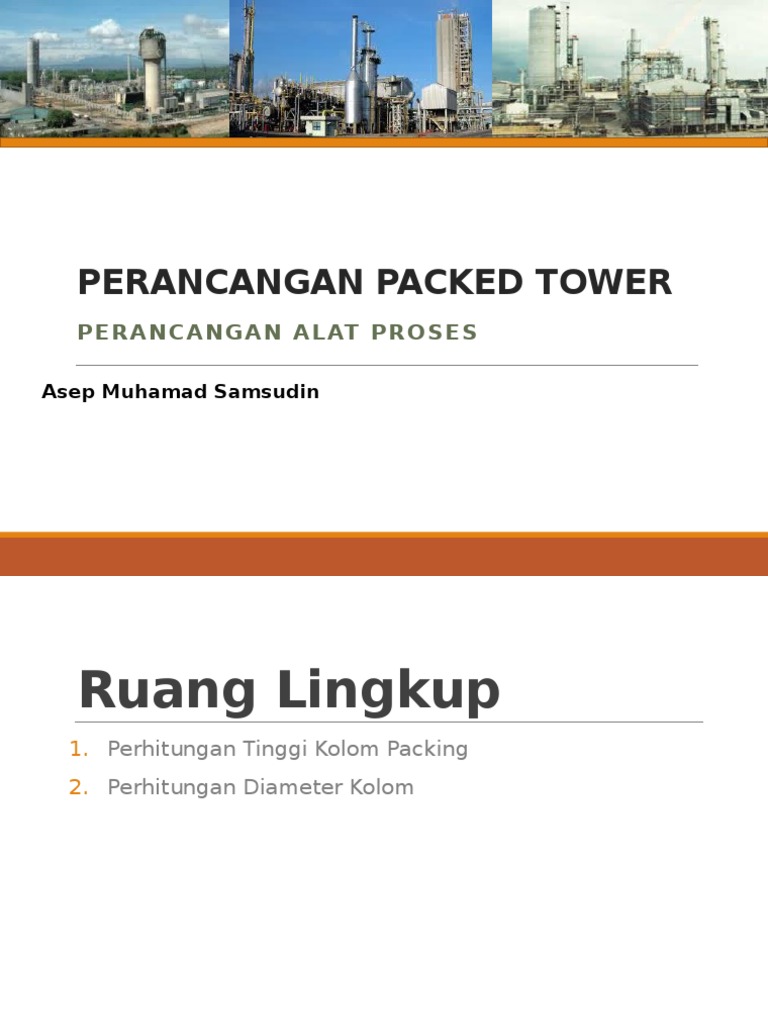 Perancangan Packed Tower | PDF